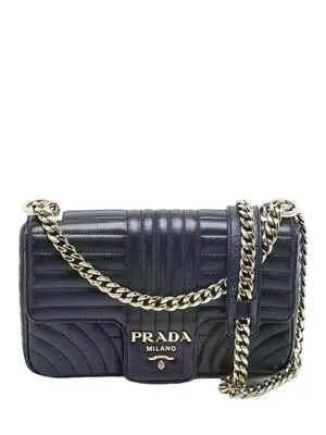 Prada Medium Diagramme Cross-body Bag - Blue