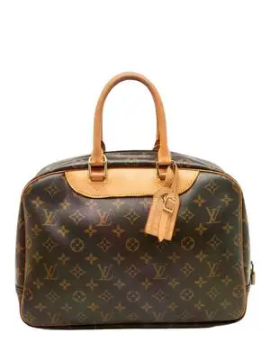LOUIS VUITTON 2004 Deauville Monogram Handbag - Brown