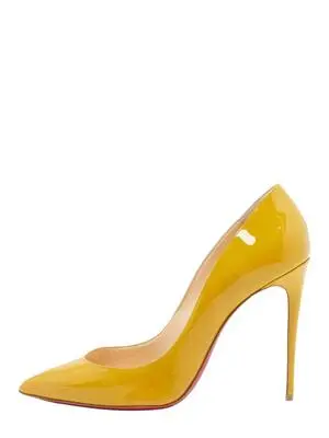 CHRISTIAN LOUBOUTIN Patent Leather Pumps - Yellow