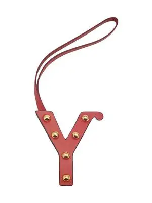 Burberry Alphabet Y Studded Bag Charm - Red