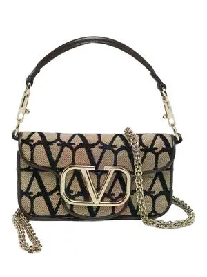 Valentino Garavani Locò Small Iconographe Shoulder Bag - Neutrals
