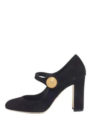 Dolce & Gabbana Vally Logo-button Pumps - Black