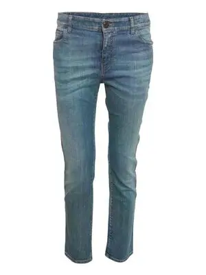 Brunello Cucinelli Faded Effect Skinny Jeans - Blue