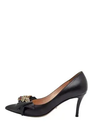 Gucci Queen Margaret Bow Pumps - Black
