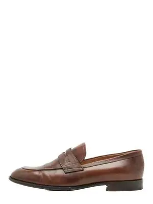 LOUIS VUITTON Ombre-effect Leather Penny Loafers - Brown