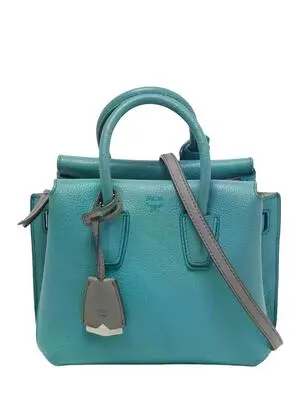 Mcm Mini Milla Park Avenue Tote Bag - Blue
