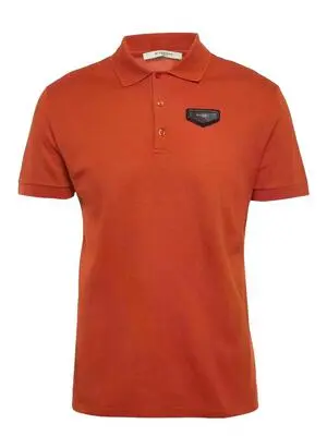 Givenchy Logo-patch Short-sleeve Polo Shirt - Orange
