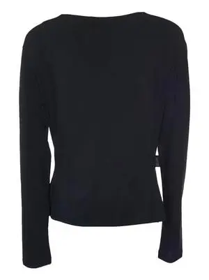 Moschino Draped Button-front Cardigan - Black