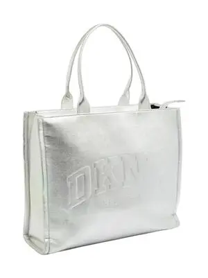 Dkny Large Hadlee Tote Bag - Silver