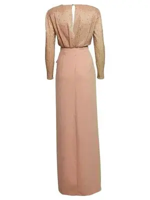 Elisabetta Franchi Embellished Layered Dress - Neutrals