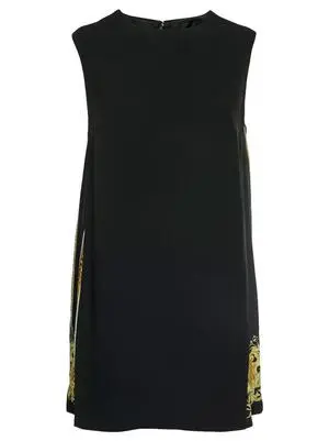 Versace Sleeveless Zip-fastening Mini Dress - Black