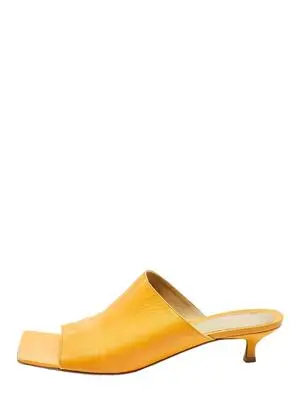 Bottega Veneta Stretch Square-toe Sandals - Orange