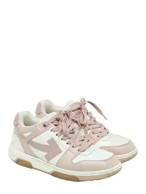 Off-White Out Of Office" Perforated Low-top Sneakers - Neutrals