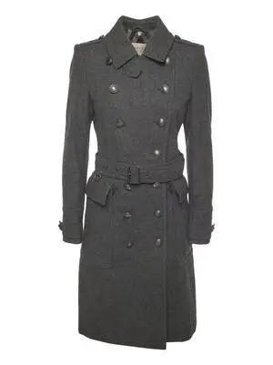 Burberry Belted Trench Coat - Grey