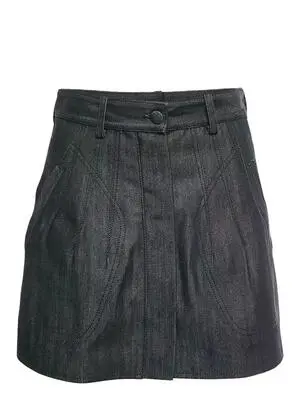 Balenciaga Denim Mini Skirt - Blue