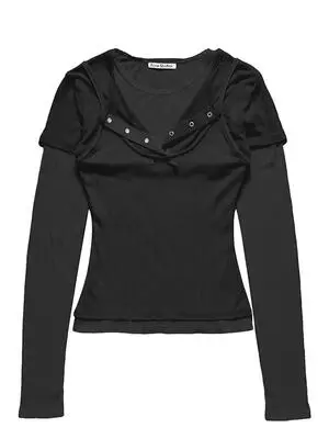 Acne Studios Layered Look Top - Black