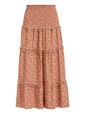 MIND TRAVELER Bruna Floral Skirt - Orange