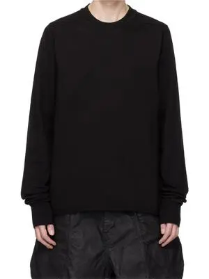 Rick Owens Long-sleeved Crewneck Sweatshirt - Black