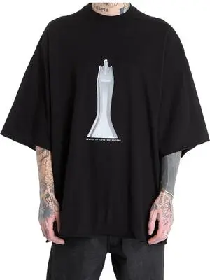 Rick Owens Short-sleeved T-shirt - Black