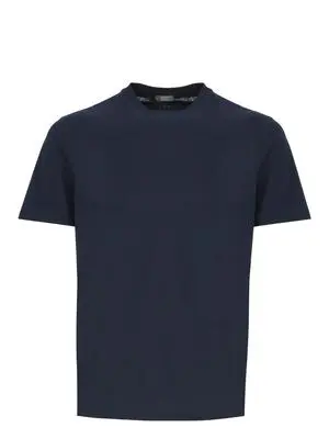 ZANONE Short-sleeved Straight-hem Crewneck T-shirt - Black