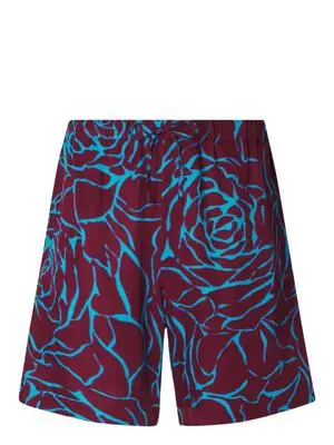 Dries Van Noten Floral Shorts - Red