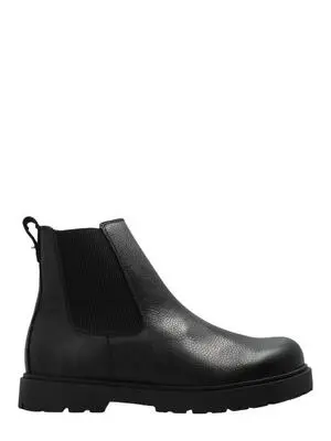BIRKENSTOCK Round Toe Elastic Side Panel Ankle Boots - Black