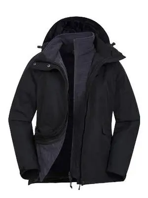 Mountain Warehouse Thunderstorm Ii 3-in-1 Waterproof Jacket - Black