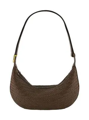 Vince Small Eris Woven Leather Hobo Bag - Date