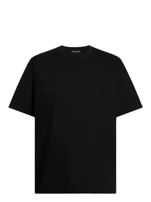 Dolce & Gabbana Cotton T-shirt With Logo - Black