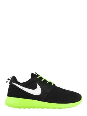 Nike Roshe Run Gs Flash Lime Sneakers - Black
