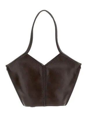 Hereu Dark Brown Leather Shoulder Bag - Multicolor