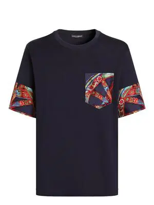 Dolce & Gabbana Cotton T-shirt With Carretto-print - Multicolor