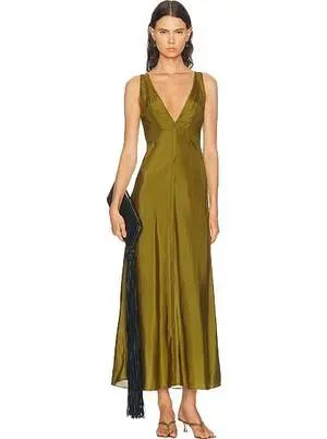 EAVES Freda Maxi Dress - Olive