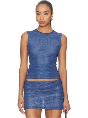 Ksubi Rumor Mesh Top - Blue