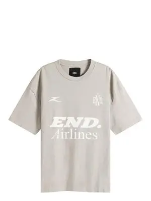 END. END. Airlines Short Sleeve T-Shirt Ash Grey