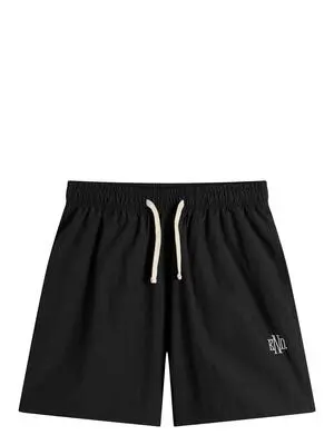 END. Flight Drawstring Short - Black