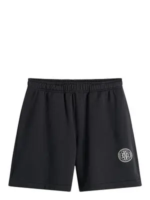 END. Drawstring Sweat Shorts With Crest