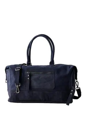 Free People Washed Canvas Weekender Bag - Navy