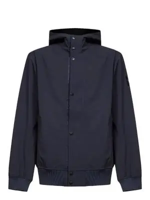 Stone Island Long-sleeved Hooded Jacket - Navy