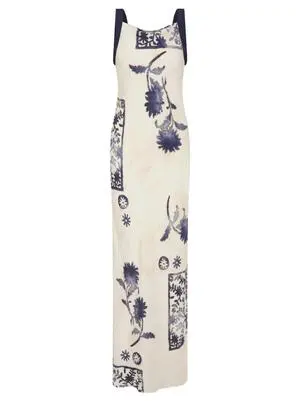 SIR. Phillipa Printed Maxi Dress - Midni