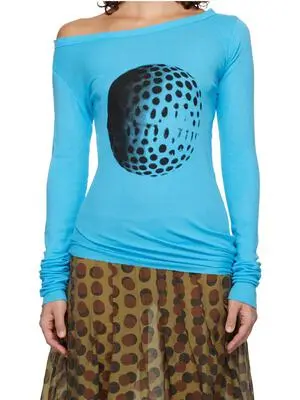 EDWARD CUMING Ball Banana Long-sleeve T-shirt - Blue