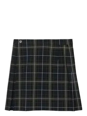 Zadig&Voltaire Jumi Tartan-print Pleated Skirt - Encre