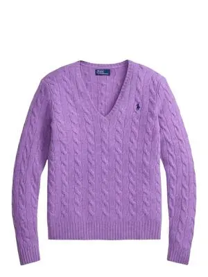 Polo Ralph Lauren V-neck Long-sleeve Sweater - Purple