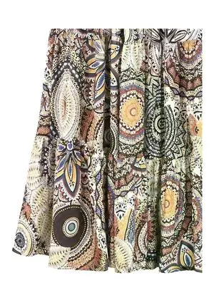 Alexis Nara Tiered Maxi Skirt - Neutrals
