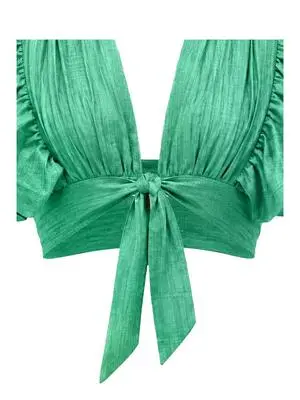Alexis Varenna Ruffled Blouse - Green