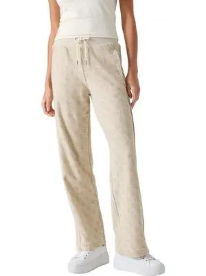 Guess 4g Logo Jacquard Drawstring Pants - Beige