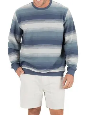 Hurley Hacienda Stripe Crewneck Sweatshirt - Monsoon