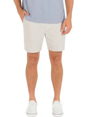 Hurley Volley Solid Cotton Drawstring Shorts - Bone