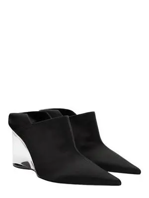 Alaïa ALAIA Black Mesh And Patent Leather Mary Jane Block Heel Shoes Black