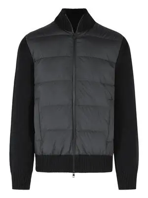 Moncler Virgin Wool Cardigan - Black
